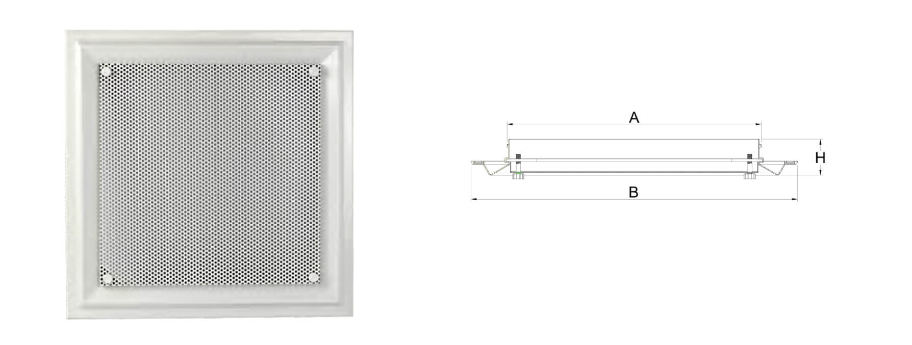 HVAC Air Square Ceiling Diffusers - HVAC Manufacturer - AIREVERPEAK