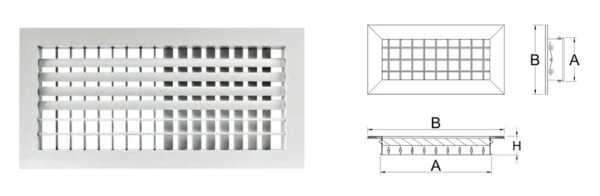 HVAC Single & Double Deflection Grille - HVAC Manufacturer - AIREVERPEAK