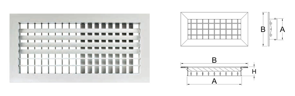 HVAC Single & Double Deflection Grille - HVAC Manufacturer - AIREVERPEAK