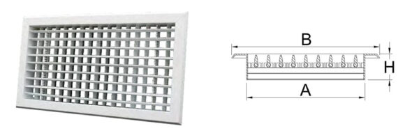HVAC Single & Double Deflection Grille - HVAC Manufacturer - AIREVERPEAK
