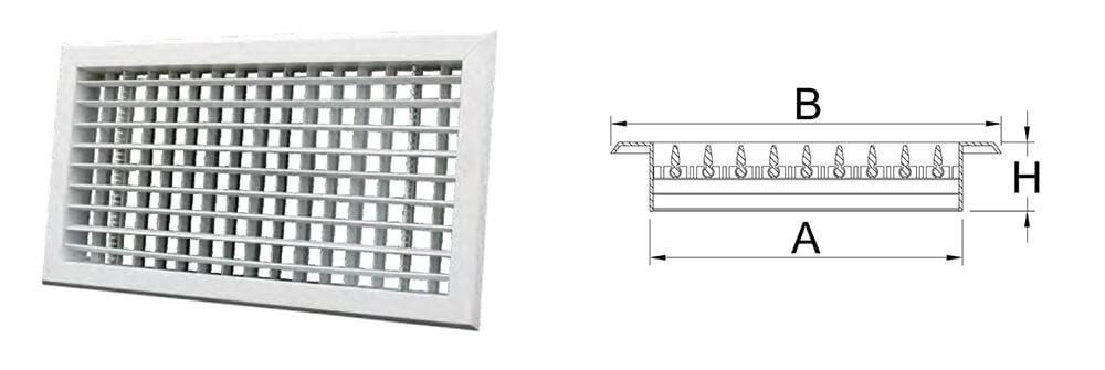 HVAC Single & Double Deflection Grille - HVAC Manufacturer - AIREVERPEAK