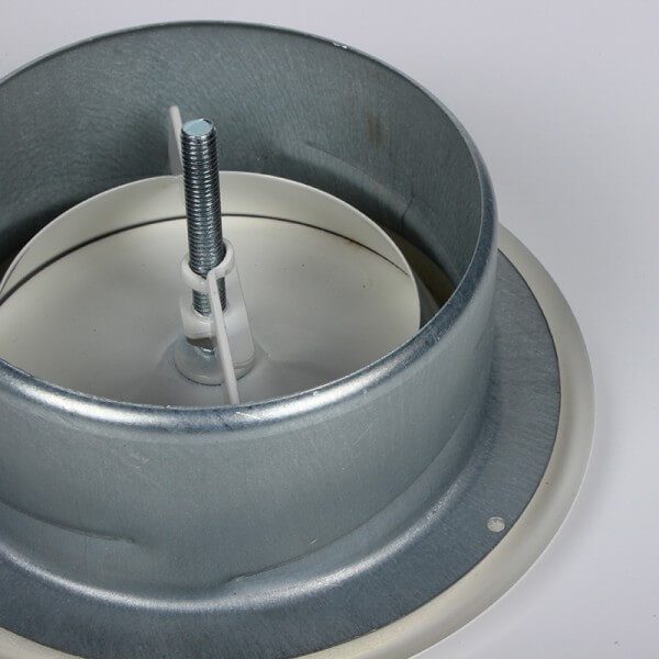 Round Ceiling Metal Air Disc Valve Regulated Air Vent Diffuser ...